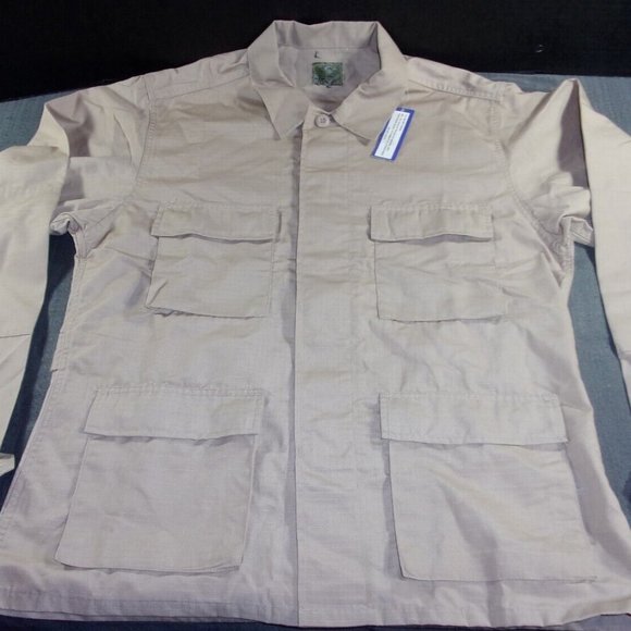Jackets & Coats | Nwt Large Tan Sand Mens Desert Combat Hot Wx Tactical ...